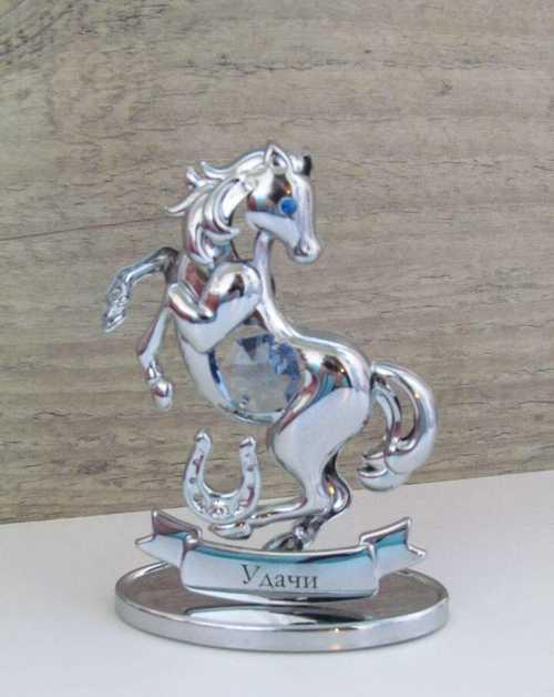 Фигурка статуэтка Лошадь с кристаллами Swarovski