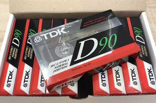 Аудиокассеты TDK D90 (Made in Japan) 1990 год новы