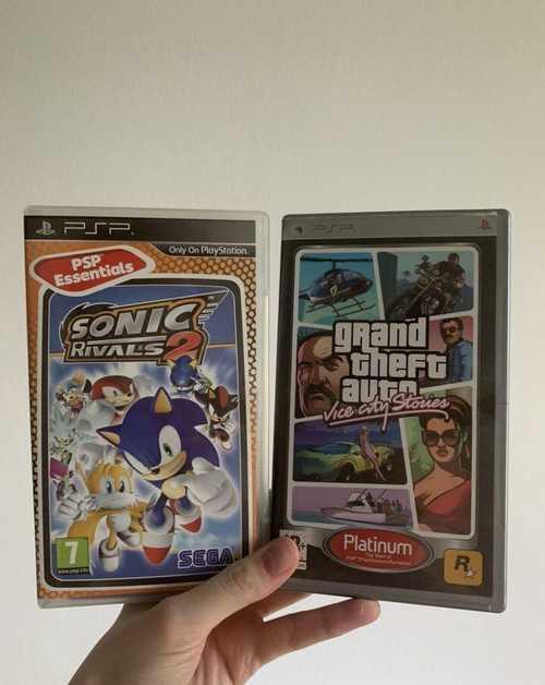 GTA Vice city stories, Sonic Rivals 2, игры на PSP