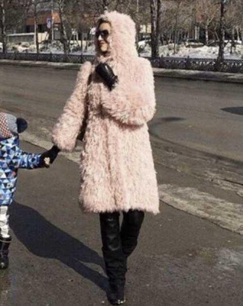 Вязаное пальто