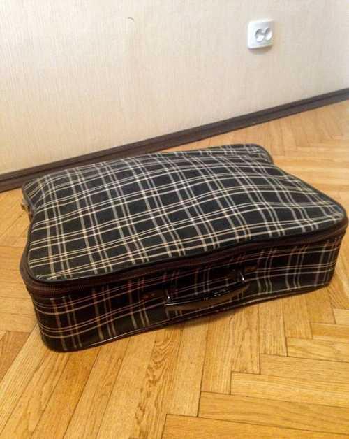 Чемодан советский тканевый