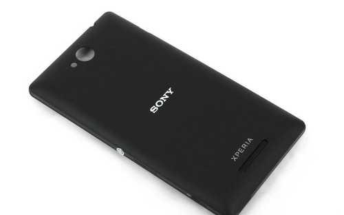Задняя крышка Sony Xperia C (C2305) Черная / Белая
