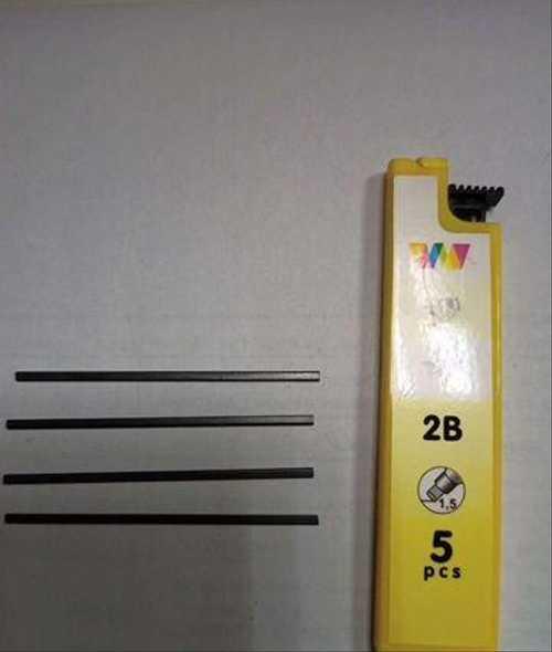 Грифели для карандашей 1,5 мм, 2В