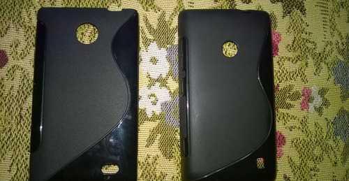 Чехол силиконовый черный Нокия Люмия DS XL