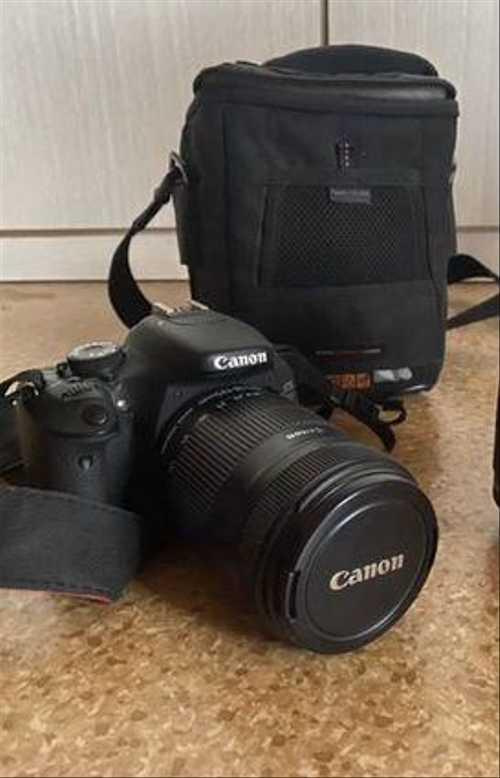 Зеркальный фотоаппарат Canon d600 18-135