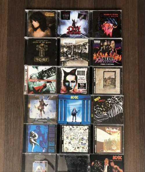 CD диски Ozzy, Pantera, Steel Panther, Ac/Dc