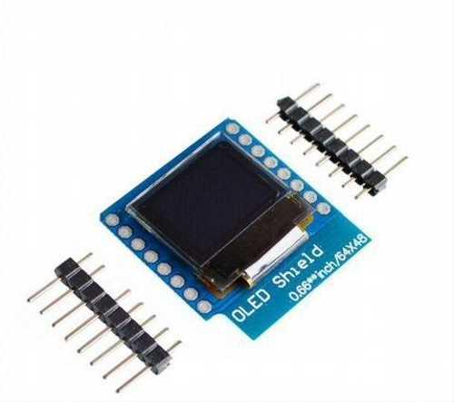 0.66" oled IC/I2C D1 mini экран