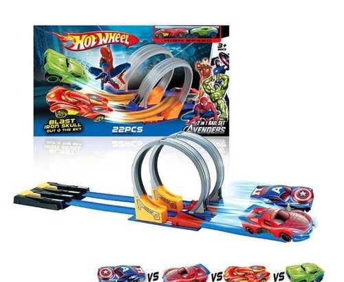 Трек Хот Вилс (Hot Wheels) Мстители 2 петли