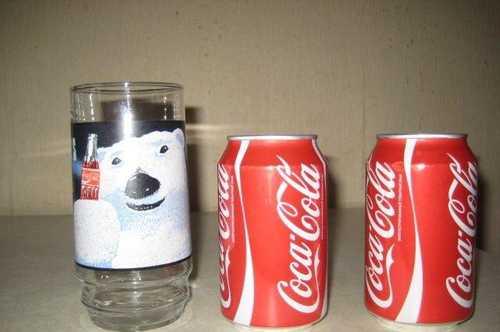 Бокал стакан коллекционный coca-cola новый год