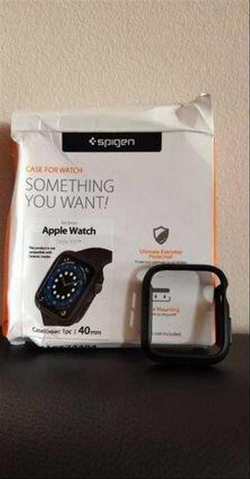 Чехол-накладка Spigen для Apple Watch5/4(40мм) и П
