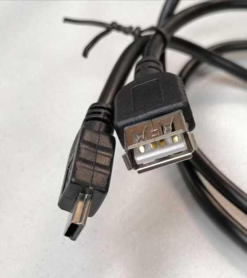Кабель mini USB OTG 1 метр Perfeo (U4203)