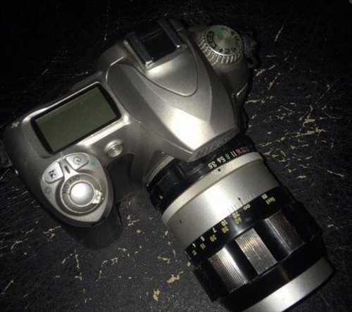 Nikon d50+nikkor-Q 135 3.5