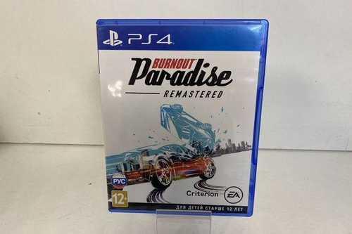 Игровые диски. Sony Playstation 4 Burnout Paradise