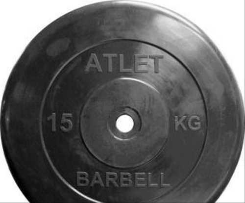 Блин MB Barbell Atlet 15 кг D26mm