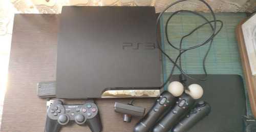 Sony PlayStation 3 Slim+PS Move+Guitar Hero 5