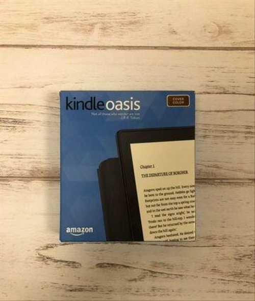 Kindle Oasis with Leather Charging Cover Walnut
