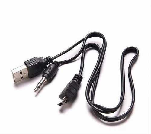 Кабель AUX mini USB (M) к USB2.0 (M) + 3,5 мм jack