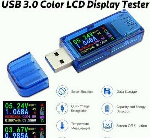 Тестер USB вольтметр-амперметр