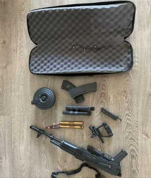 Автомат (привод) ак 74, страйкбольный + Разгрузочн