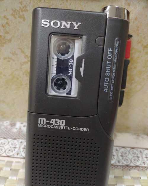 Микро Кассетный диктофон Sony m-430 microcassette