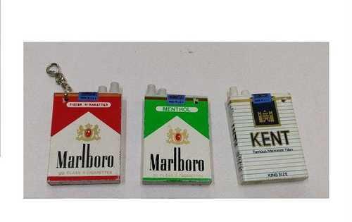 Набор брелоков 3 шт. пачка сигарет Marlboro Kent