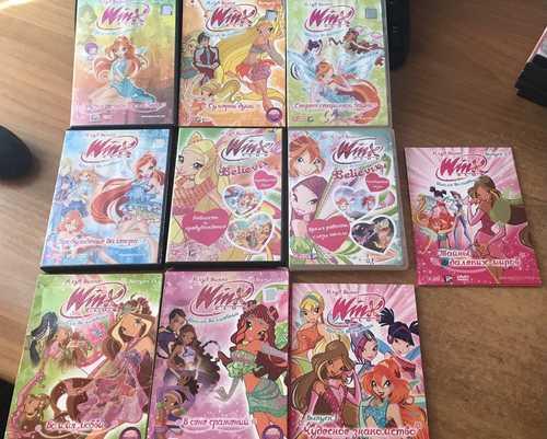 Диски dvd Barbie/Winx/ Ханна Монтана