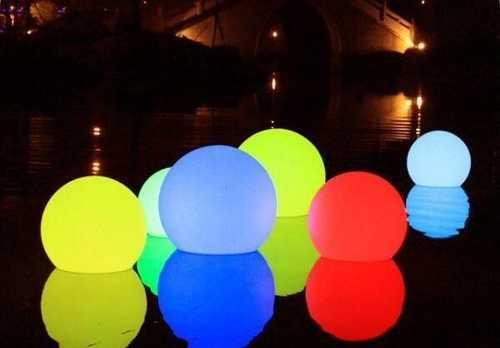 Светящиеся шары и кубы
