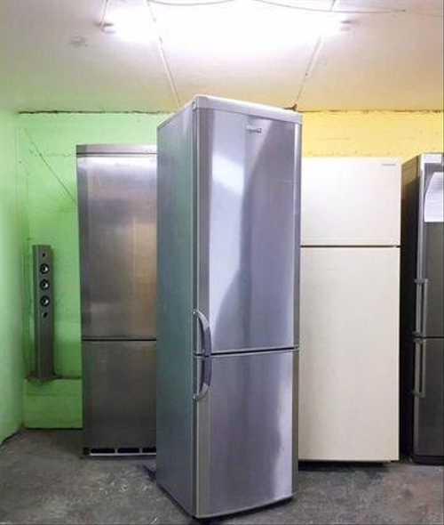 Холодильник бу металлик двухметровый Beko
