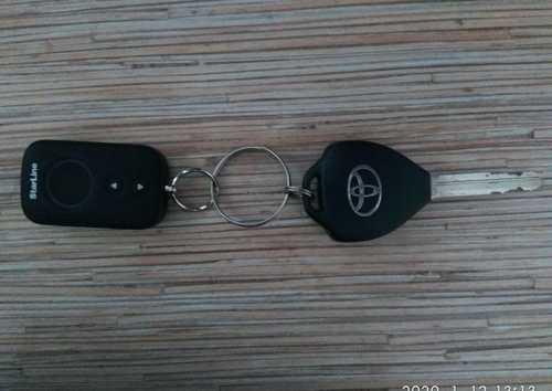 Ключ зажигания Toyota(Тойота) с брелком StarLine