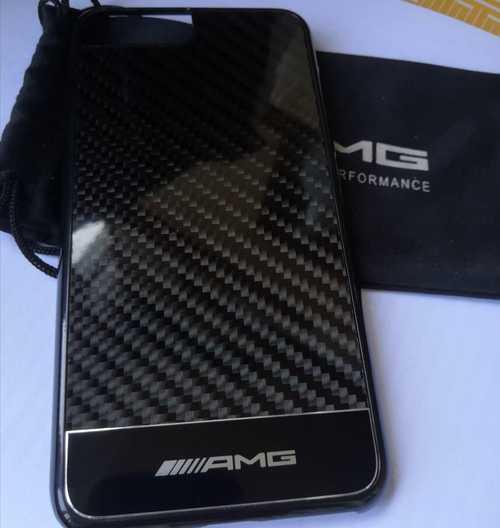 Чехол Mercedes AMG carbon iPhone 8 Plus