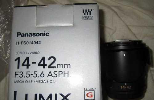 Panasonic lumix 14-42 box в коробке. микро43