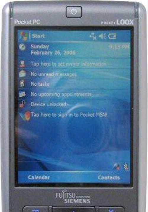 Кпк Fujitsu Siemens Pocket Loox N560