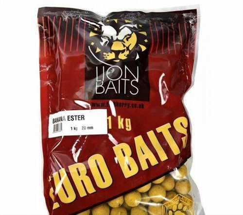 Бойлы lion baits 20мм Банан-1кг