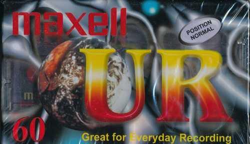 Запечатанные аудиокассеты maxell UR 60