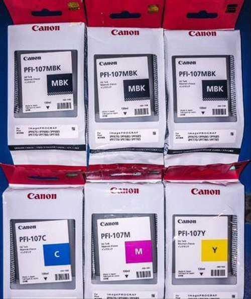 Canon pfi 107mbk. PFI-107y. PFI 107mbk MYINK.