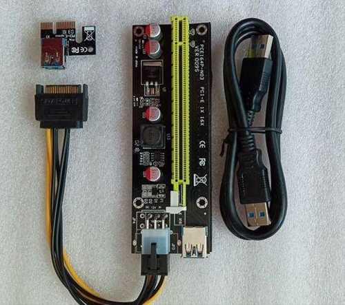 Райзер USB Riser card PCI-E x1 (Male) to PCI-E x16