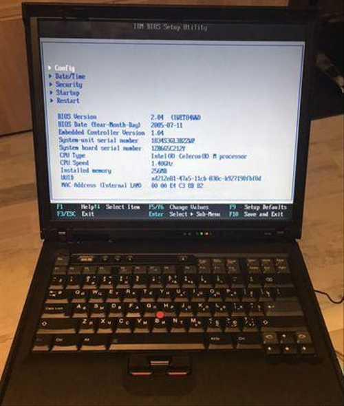 Рабочий ноутбук IBM Thinkpad R50e