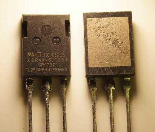 Транзисторы igbt ixgr40N60C2D1 isoplus247