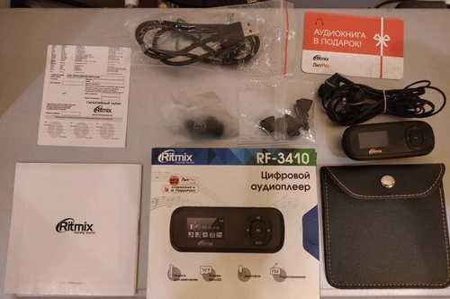 Аудиоплеер Ritmix RF-3410 8Gb +Panasonic RP-HJE125