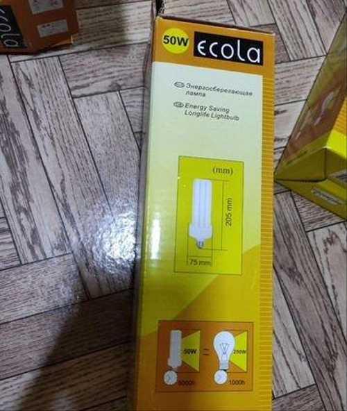Энергосберегающие лампы 50 w фирмы ecola