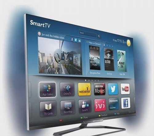 Безрамочный 3D Smart TV Philips 47"