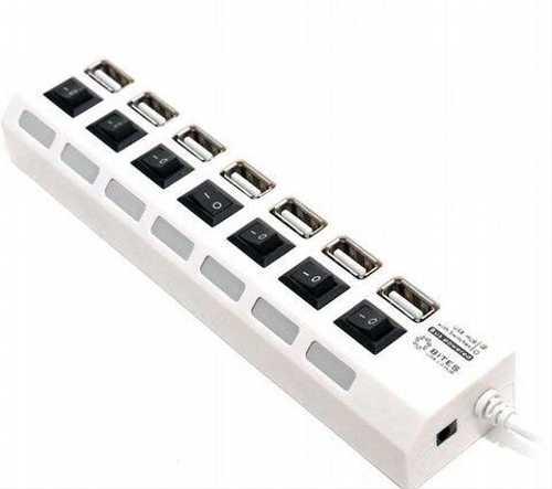 Разветвитель USB 5bites HB27-203PWH, white