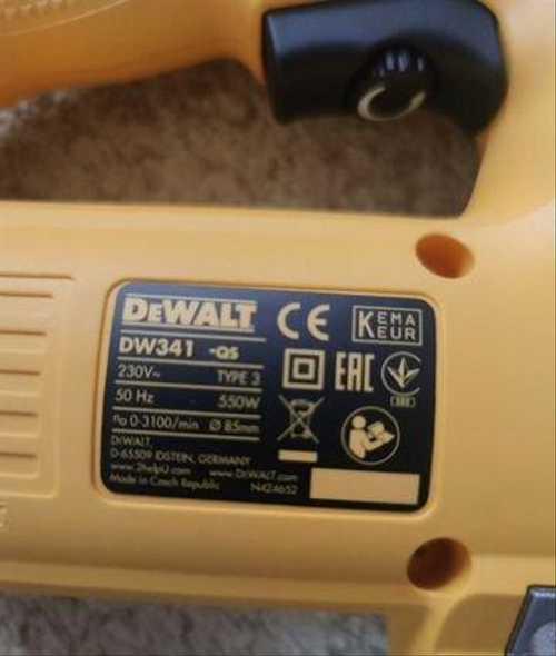 Новый электролобзик dewalt 341 в идеале