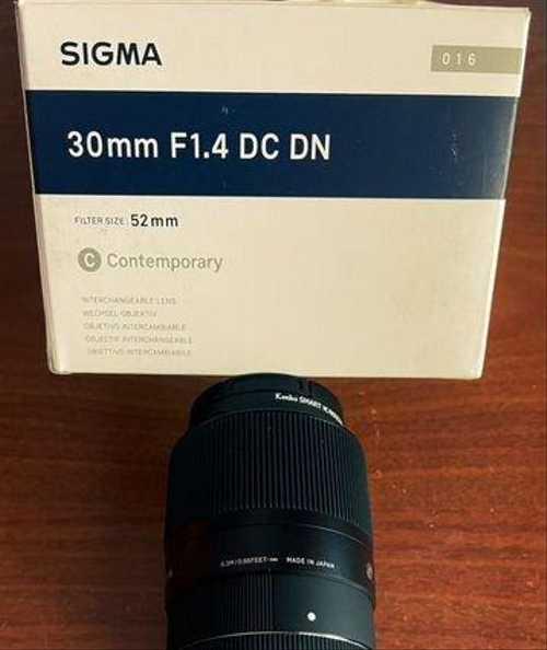 Новый обьектив Sigma 30mm f1.4 DC DN