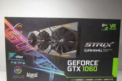 Видеокарта 6Gb Asus GeForce GTX1060 strix-GTX1060