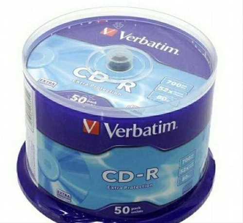 Болванка Оптический диск CD-R verbatim 700мб 52x