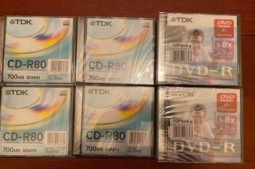 Болванка новая пустая. CD-R диск и DVD-R