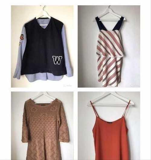 Много одежды Zara, Mango, H&M, Top Shop