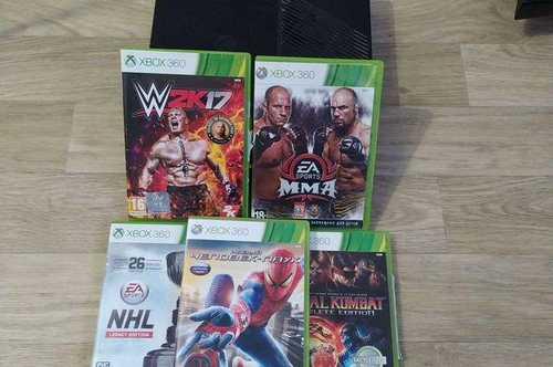 Xbox 360 + 8 игр + Kinect+ 2 джойстика