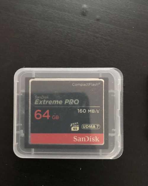 Compact Flash SanDisk 64 gb и Transcent 32 gb